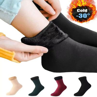 1/5/10 Pairs Men Women Winter Thicken Warm Short Socks Therm
