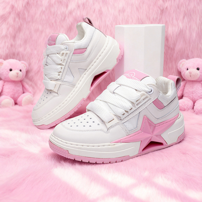 五角心多巴胺粉色星球鞋