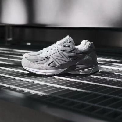专柜正品New Balance 990V4美产元祖灰 复古运动休闲跑鞋U990GR4