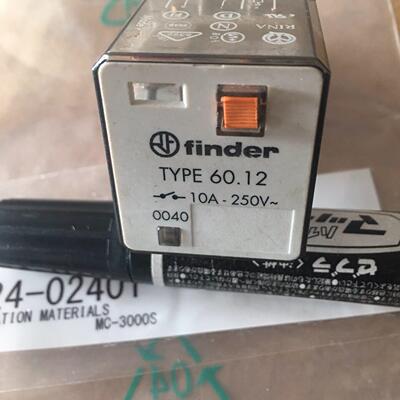 议价60.12 finder中间继电器 10A 250V 工控自动化配件维修
