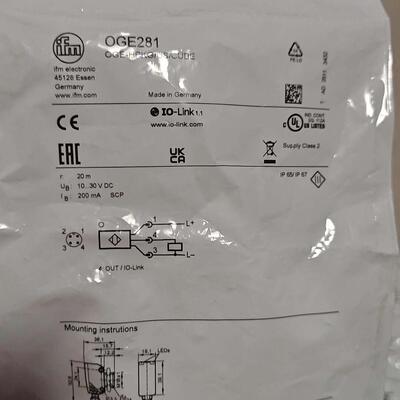 议价OGE281 光电传感器 易福门工业工控自动化配件 包邮维修