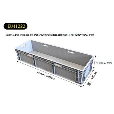 41222塑料周转箱1200*400*230物流箱41120储物筐收纳盒子41228