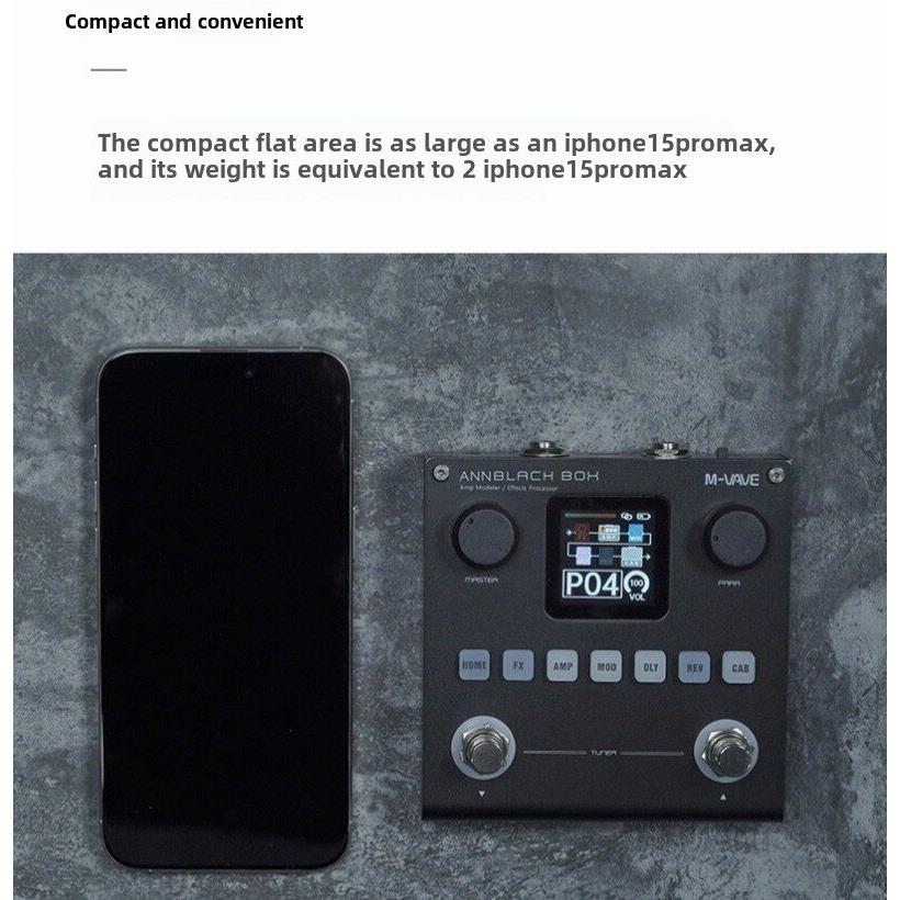 M-VAVE-BOX电吉他贝斯数字综合效果器手机内录电脑声卡IR箱体模拟