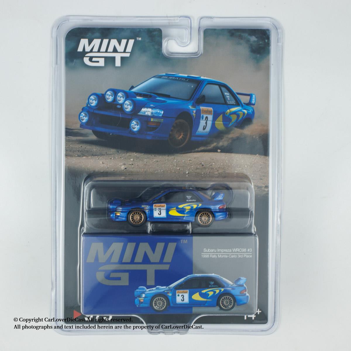 [匠心现货]MINIGT 1:64#975 Subaru 斯巴鲁 WRC98 合金汽车模型