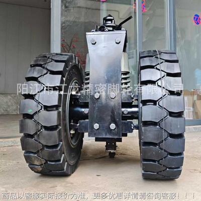 全地形弹ASK89162簧减震集装脚轮1心6高寸22箱寸25寸实橡胶轮载重