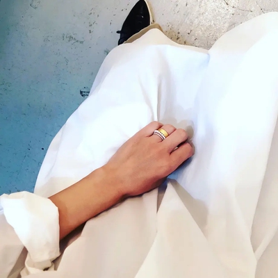 小众设计师风格蕾丝珍珠戒指306