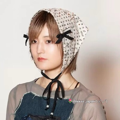 CA4LA SHK01279 百搭 25年秋冬新款 优雅双面头巾 三角巾 日本制