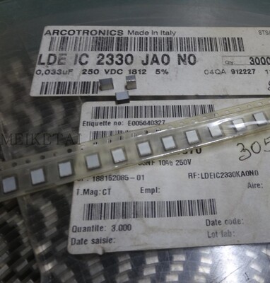 LDEIC2330JA0N00  SMD薄膜电容 250V 0.033uF 33NF 1812 AV KEMET