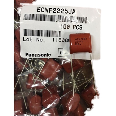 全新 ECWF2225JA  WFA 225J 250V 2.2UF MPP   松下CBB薄膜电容