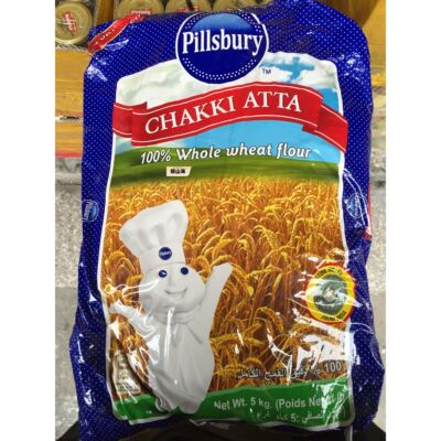 Pillsbury Chakki atta印度进口普斯比例面粉5kg全麦粉
