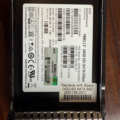询价惠普 hp P05319 240G固态硬盘 20可维修