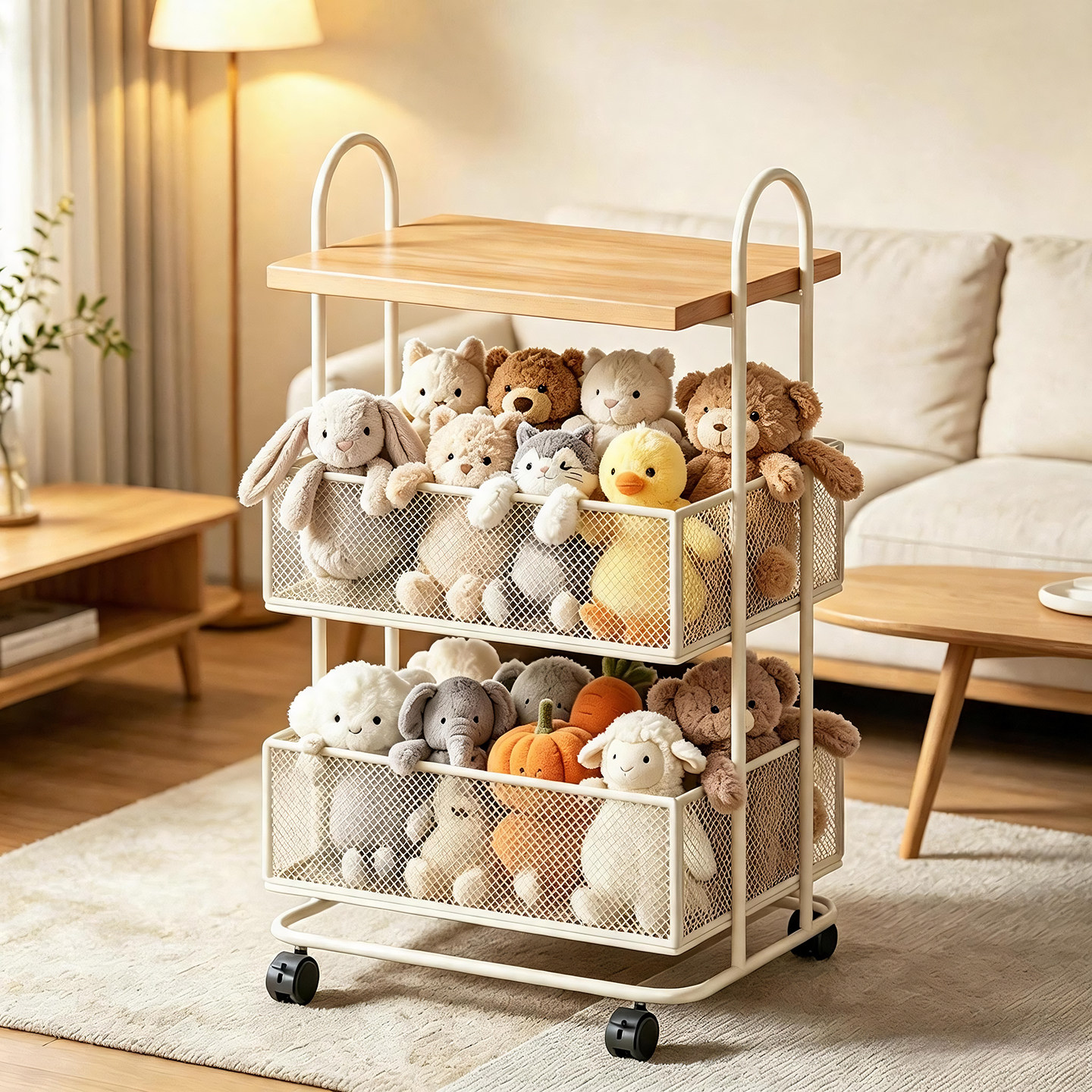 jellycat收纳神器娃娃摆放架大容量玩偶公仔置物架毛绒玩具储物架
