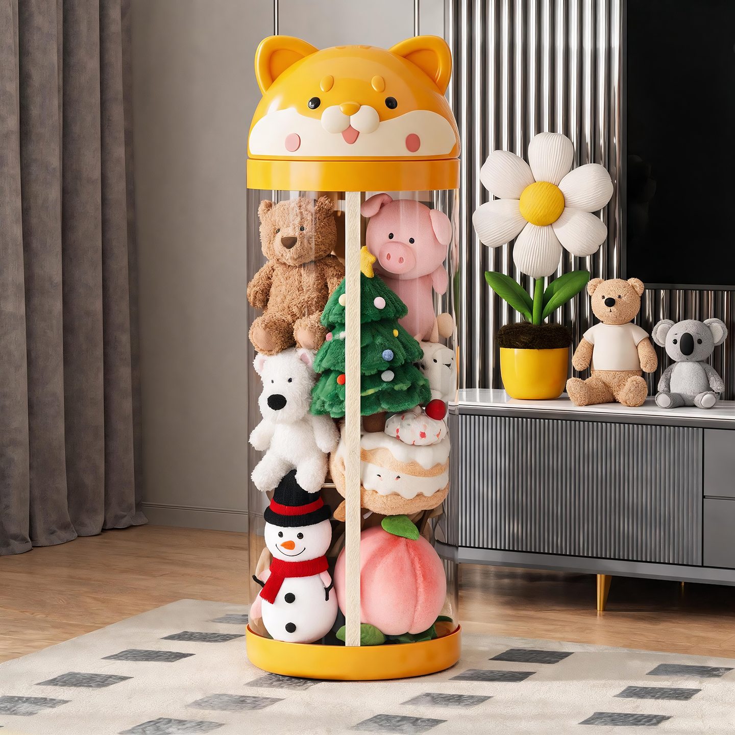 jellycat收纳架毛绒娃娃公仔置物架儿童房玩具放置客厅零食杂物架