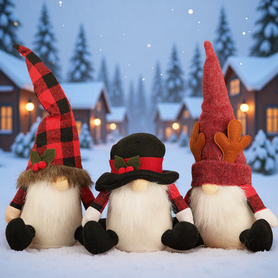 Chistmas Decoations Nodic Style Decoation Doll Chistmas