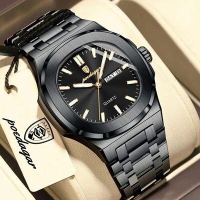POEDAGAR Top Trendy Men's Watches Waterproof Luminous Date
