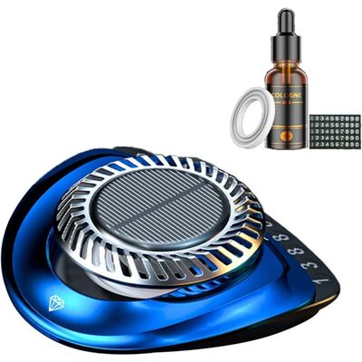 Solar Car Air Freshener Hidden Parking Phone Number Plate