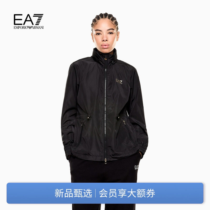 EMPORIO ARMANI/阿玛尼EA7/春夏女士隐藏连帽机能运动夹克薄外套