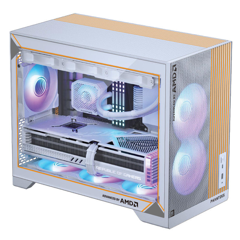 PHANTEKS追风者XT M3小旋风杰之睿AMD定制版MATX台式360电脑机箱