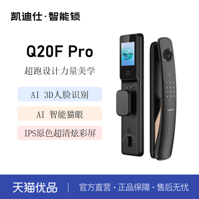 凯迪仕人脸指纹密码铝合金