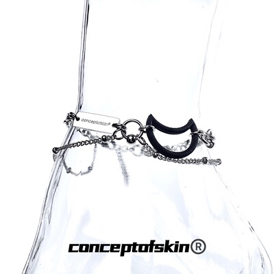 conceptofskin肌理概念 跳跃因子系列高街配饰小众设计｜半月手链