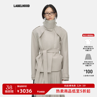 YIRANTIAN廓形CIPHER短风衣