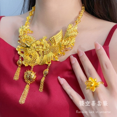 新娘结婚项链新款镀金女士