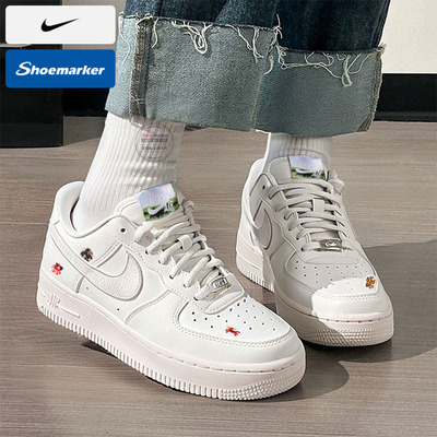 NIKE马年新春耐克板鞋女鞋26新年款女子空军一号运动鞋IQ1143-100