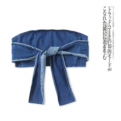 牛仔露脐抹胸  夏季新款外贸女装时尚性感后背松紧系带显瘦30260