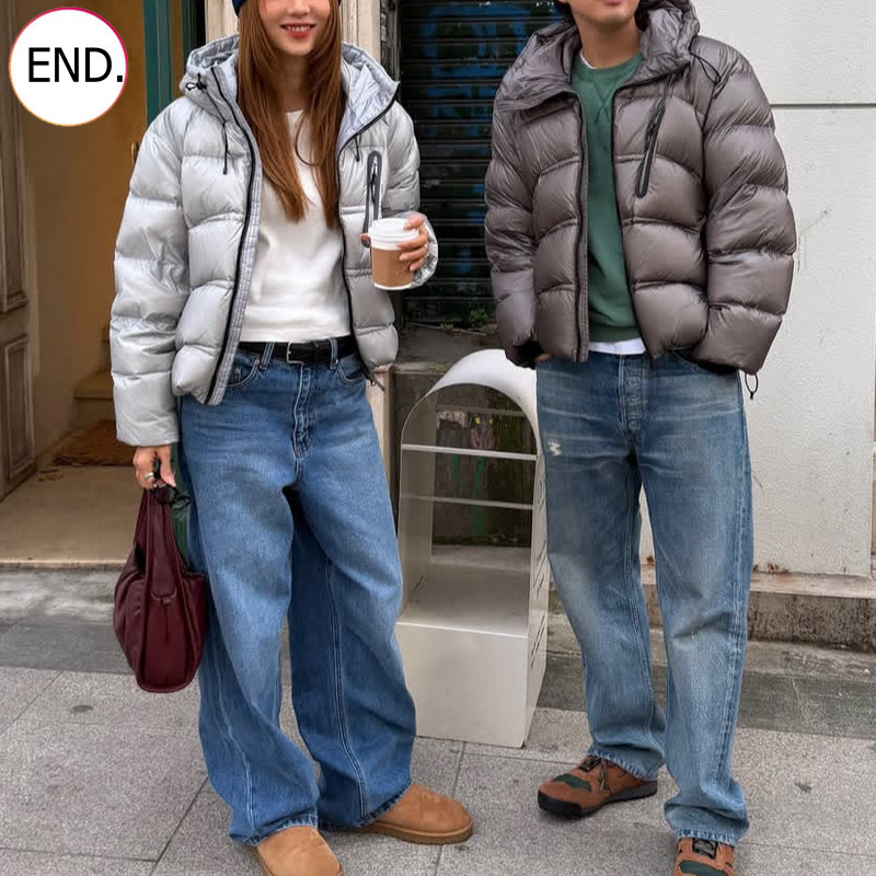 短款羽绒服冬季保暖蓬松加厚轻量户外百搭防水男女同款面包服外套