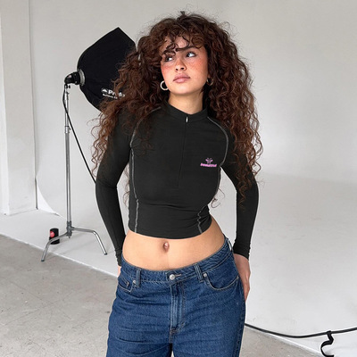 New waist slimming and contrasting color base 显瘦撞色打底