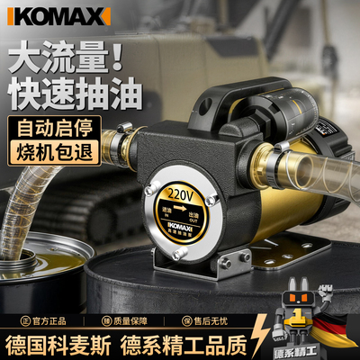 电动抽油泵12V24V220V通用柴油泵小型抽油机自吸泵便携式加油神器