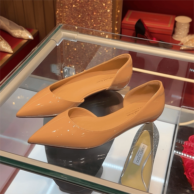 法式尖头浅口单鞋女气质名媛