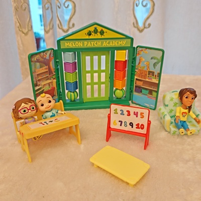 无盒散货cocomelon 超级宝贝学校房子情景手办人偶公仔玩具