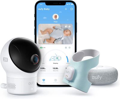 美国代购eufy  S340 Smart Baby Monitor 智能婴童摄像头