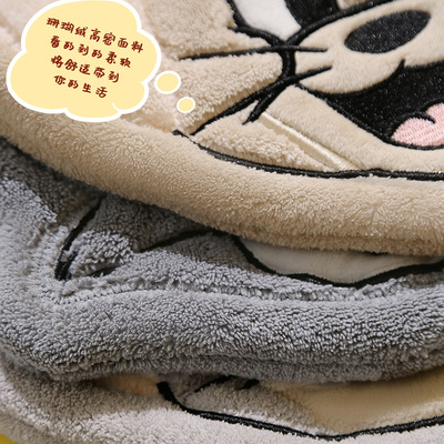 Tom and Jerry平面擦手巾厨房挂式两用吸水速干方巾加厚加宽正品