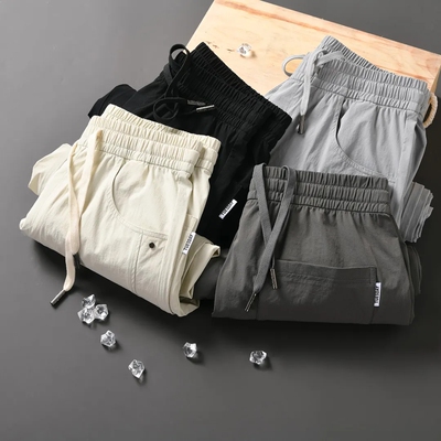 夏季男士零感无压透气弯刀裤