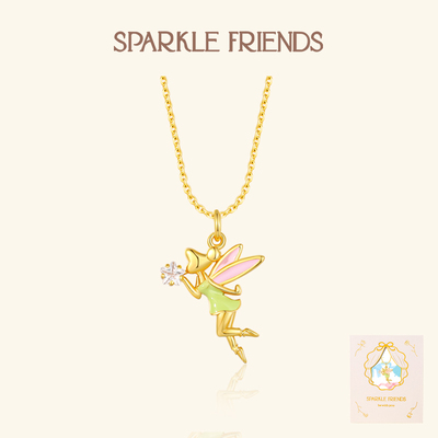 小众设计Tinkerbell小精灵项链