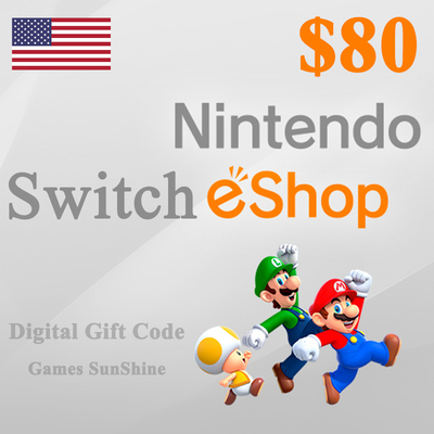 Nintendo点卡USD80SwitchCode