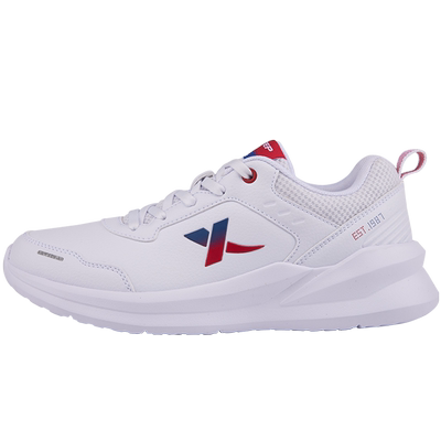 特步女鞋运动鞋跑步鞋皮面休闲鞋