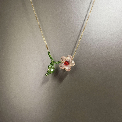 Vintage古着 Glazed flowers项链