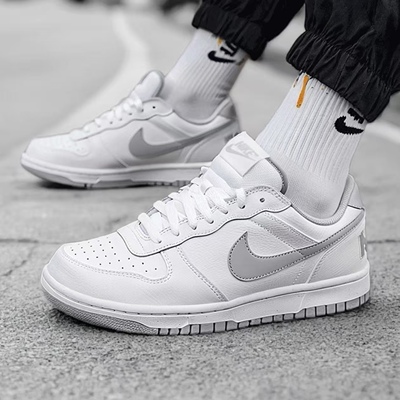 Nike BIG 耐克舒适百搭透气运动休闲复古低帮黑白板鞋355152-106