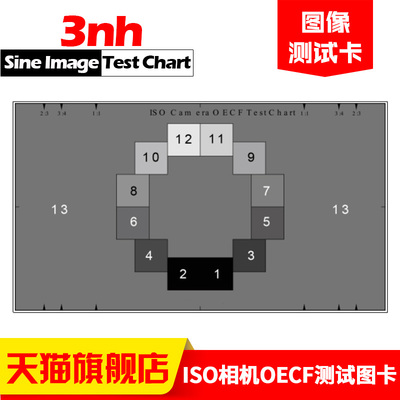ISO14524相机OECF测试图卡对比清晰度相机CHART图卡爱莎TE197同款