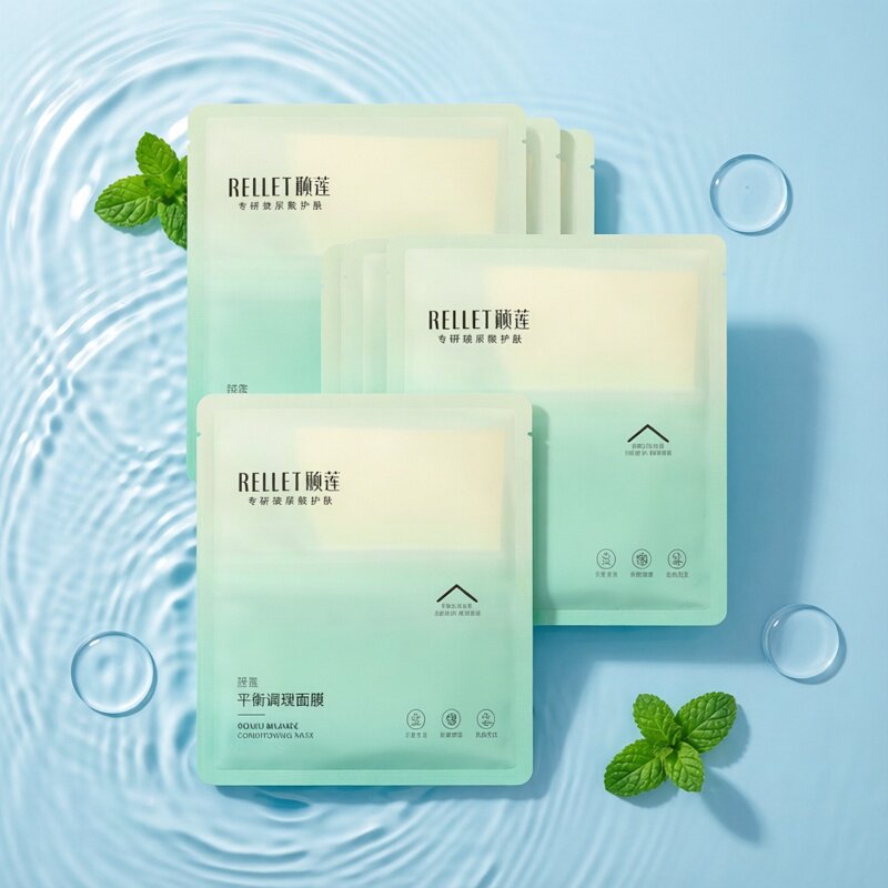 Rellet/颐莲福瑞达平衡调理控油舒缓保湿滋润补水贴片式膜布面膜