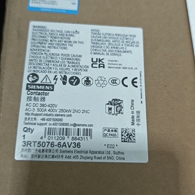 3RT5076-6AV36 交流接触器 380V 包邮议价维修