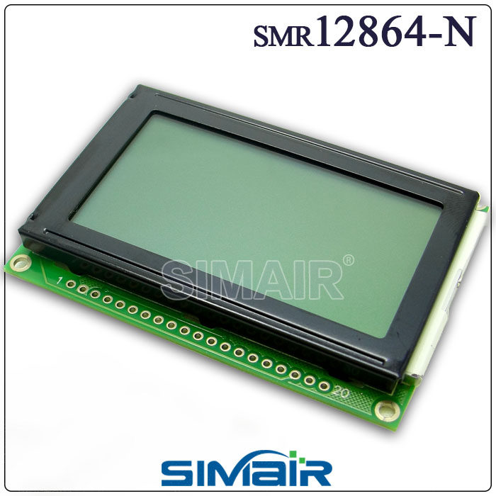 手柄屏12864显示屏 12864液晶屏 12864点阵屏模块 12864蓝白屏_虎窝淘