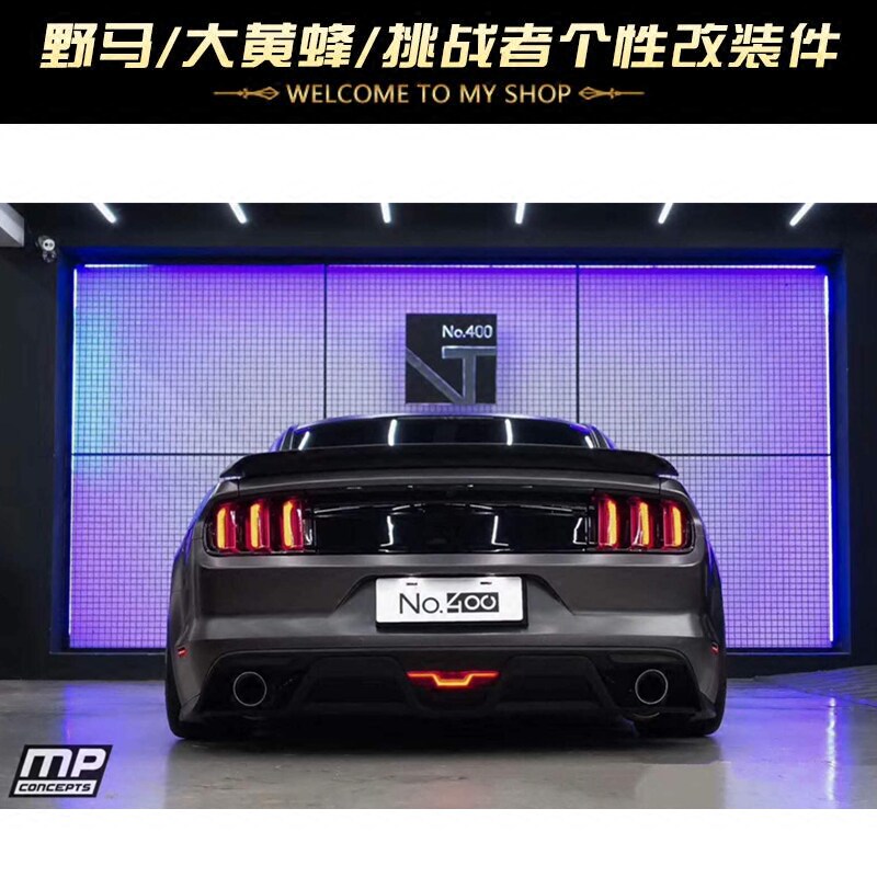 15至17款福特野马改装GT350双出AC后唇后扰流MP小包围套件