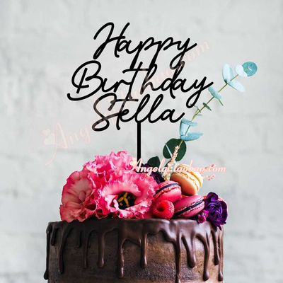 个性定制生日派对蛋糕礼物插牌