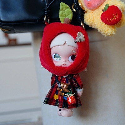 zsiga娃衣2025圣诞系列嘎子姐红色格纹啦咘咘着替手作搪胶复古