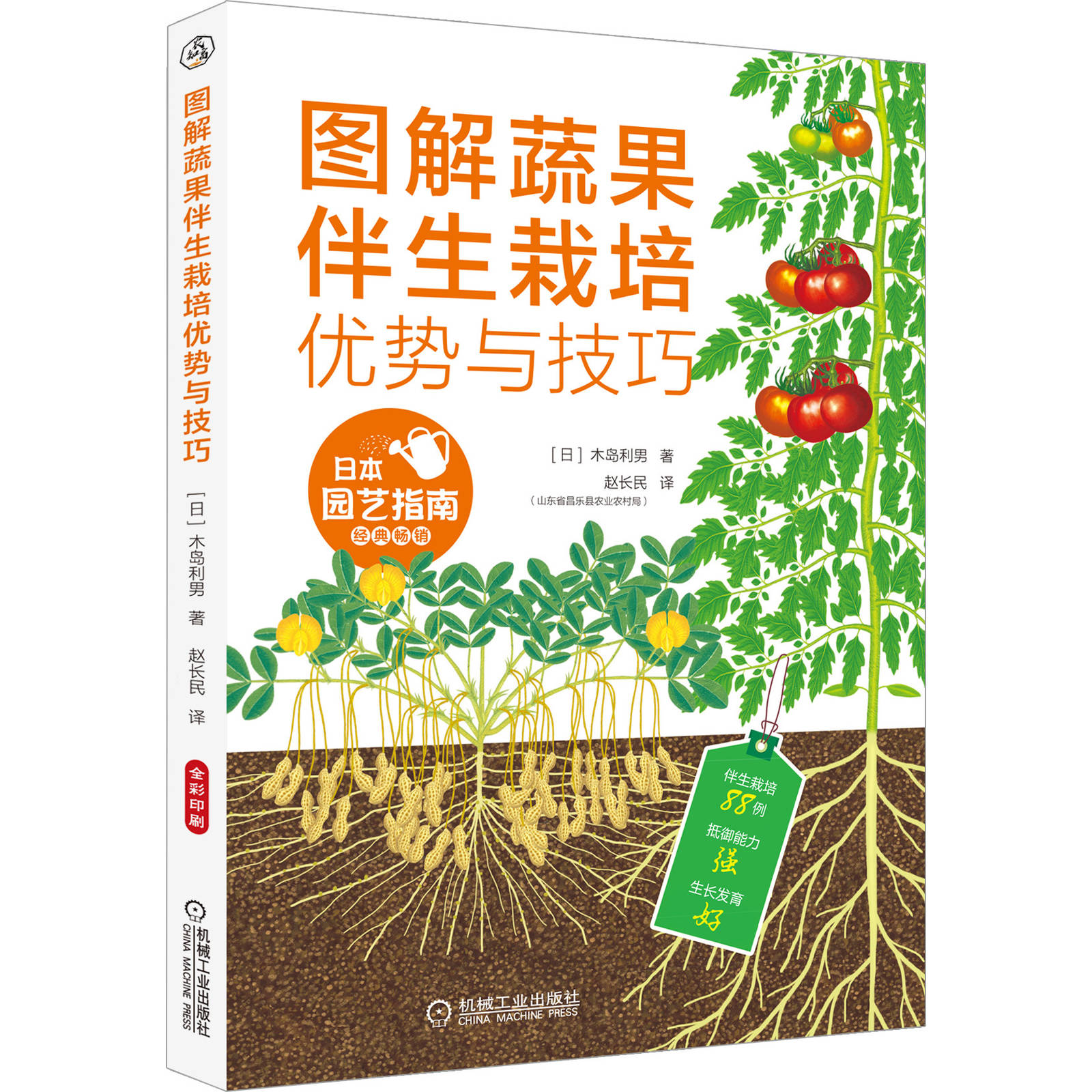 【正版书籍】图解蔬果伴生栽培优势与技巧 木岛利男 种植技术 优质蔬菜 无公害果树 陪植植物指南 9787111652830 机械工业出版社