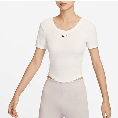 正品耐克AS W NSW NK CHLL KNT MRIB SS T女子运动T恤FN3665-133